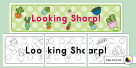 Succulent Bulletin Board Borders (profesor hizo) - Twinkl