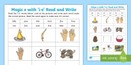 Magic E Wand Activity (teacher made)