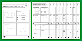 Third Grade October Morning Work Bundle (Teacher-Made)