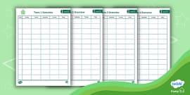 Blank Term Planning Overview - Teacher Planner - Twinkl