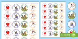 Active Week Stickers (teacher made)