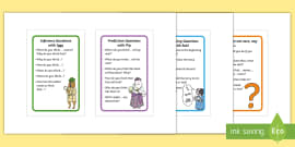 Year 1 Questions for Reading Bookmark Question Cards