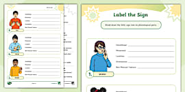 SASL Alphabet and Sound Matching Worksheet (teacher made)