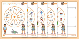 Phonics: Level 2: SATPIN Bingo Cards Game (teacher made)