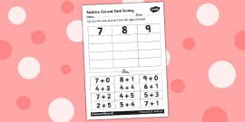 4 6 Addition and Subtraction Cut and Stick Activity