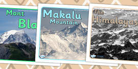 FREE! - Mountains Table Group Signs (teacher made) - Twinkl