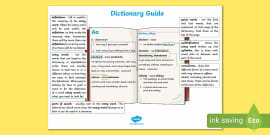 Children’s Dictionary Resources - My Dictionary Workbook