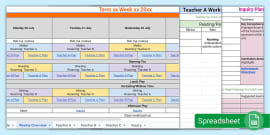 Inquiry Learning Collaborative Plan Google Slide Template