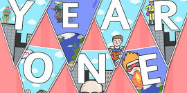 👉 Welcome to Year 3 Bunting (teacher made) - Twinkl