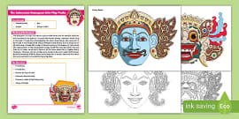 Editable Indonesian Masks Assessment Rubric (teacher made)
