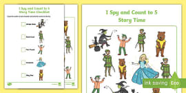 I Spy Story Time Cutting Skills Activity (teacher made)