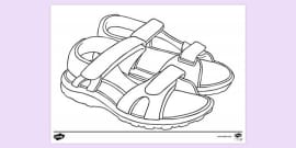 FREE! - Roman Sandals Colouring Sheet | Colouring Pages