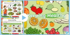 KS1 Healthy Eating and Living Assembly PowerPoint - Twinkl