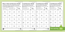 Nonsense Words – Phonics Activities by Twinkl Resources