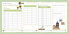 Grade 3 Phonics ow (cow) ou (found): Flashcards
