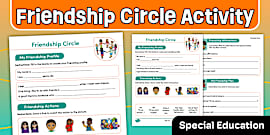 My Friendship Board - Friendships Activity