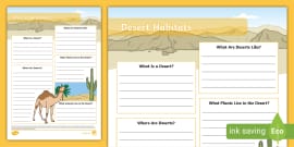 Human Habitat Fact File Template (creat de profesori)