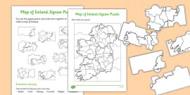 Labelling Counties of Ireland Activity (teacher made)