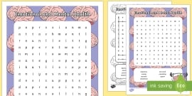 Kindness Word Search - World Kindness Day Word Search