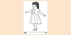 FREE! - Girl Guide Colouring | Colouring Sheet - Twinkl