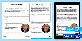 Who is Donald Trump? - Donald Trump Information - Twinkl
