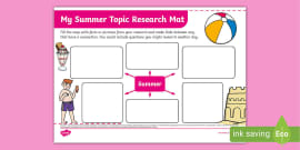 Family Topic Research Map (teacher made) - Twinkl
