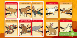 Animal Movement Cards | Kindergarten Resource | Twinkl USA