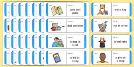 Phase 3 Captions Loop Cards - phase 3, sounds, loop cards, cards
