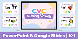 CVC Words A Spelling PowerPoint - CVC Words A Spelling PowerPoint