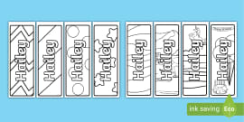 FREE! - Connor Name Simple Colouring Bookmarks - Twinkl