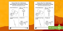 Chinese New Year Story Phase 4 Early Reading Comprehension Activity