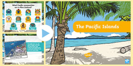 The Pacific Islands Word search (teacher made)