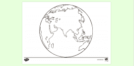 FREE! - Earth Colouring Page (teacher made) - Twinkl