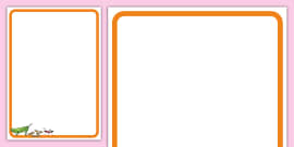 Cricket Players Page Border | Page Borders | Twinkl - Twinkl