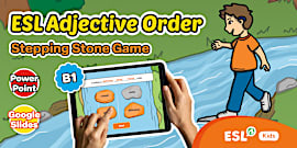 ESL Adjective Order Activity Sheet [Kids, B1]
