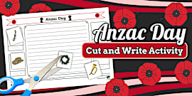 Anzac Day Writing Frames