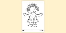 FREE! - Pam Dressed as a Chef Doll Colouring | Colouring Sheet