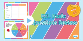 FREE! - ESL Beginner Level Questions Maze [Kids, A1]