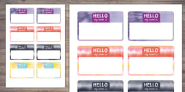 80s Name Tags | Twinkl Party (teacher made) - Twinkl