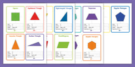 KS1 2D Shape Riddle Loop Cards - TEaching Resource - Twinkl