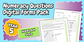 Year 5 Naplan-Style Reading Test 1 Digital Form