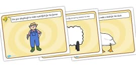 On the Farm Themed Playdough Nursery Play Mat (teacher made)