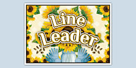 Classroom Jobs Line Leader Display Sign - Primary Resources