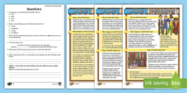 Anzac Day Differentiated Interactive Comprehension Activity
