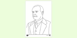 Captain James Cook Colouring | Colouring Sheets - Twinkl