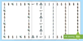 FREE! - Simple Blank Page Border of Alaska | Page Borders | Twinkl