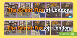 The Great Fire of London Display Poster - KS1 Resource