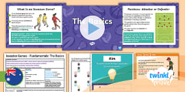 FREE! - Unit Overview - Year 3 PE Invasion Games Lesson