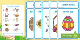 Easter Egg Hunt Worksheet (teacher made) - Twinkl