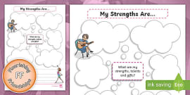 My Strengths and Challenges Worksheet / Worksheet